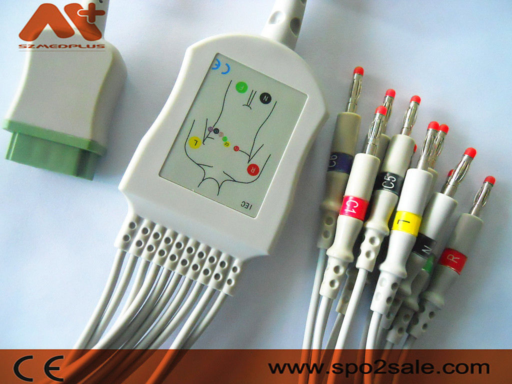 기세, 독수리, Mac 실험실, PDM 모듈, 태양 에너지인 카스-랩을 위한 GE 마커트 적합하 10 리드 EKG 케이블